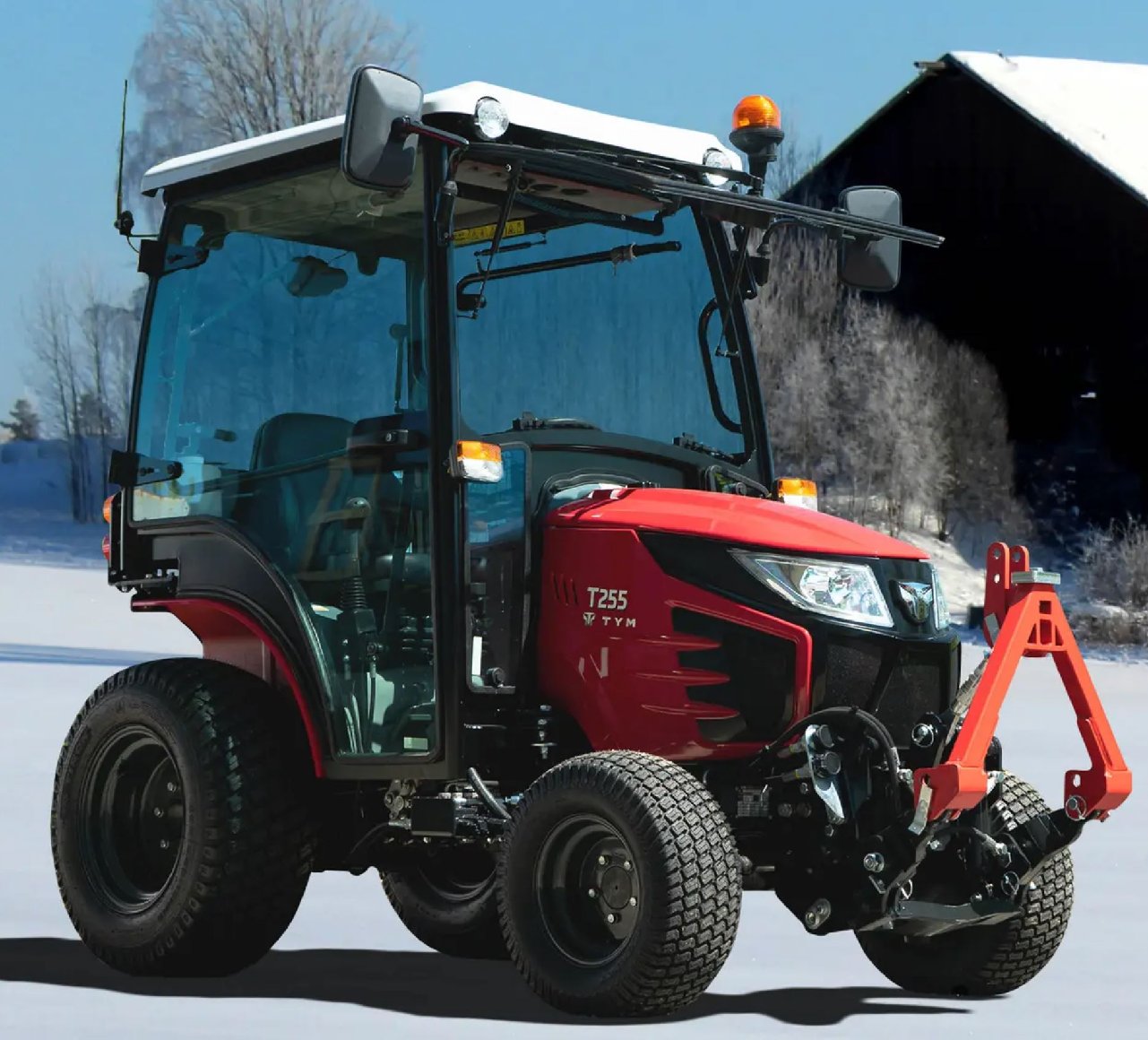 Tym Allrad-Kompakttraktor T255 HST mit Winterpaket Kabine, Schneeschild ...